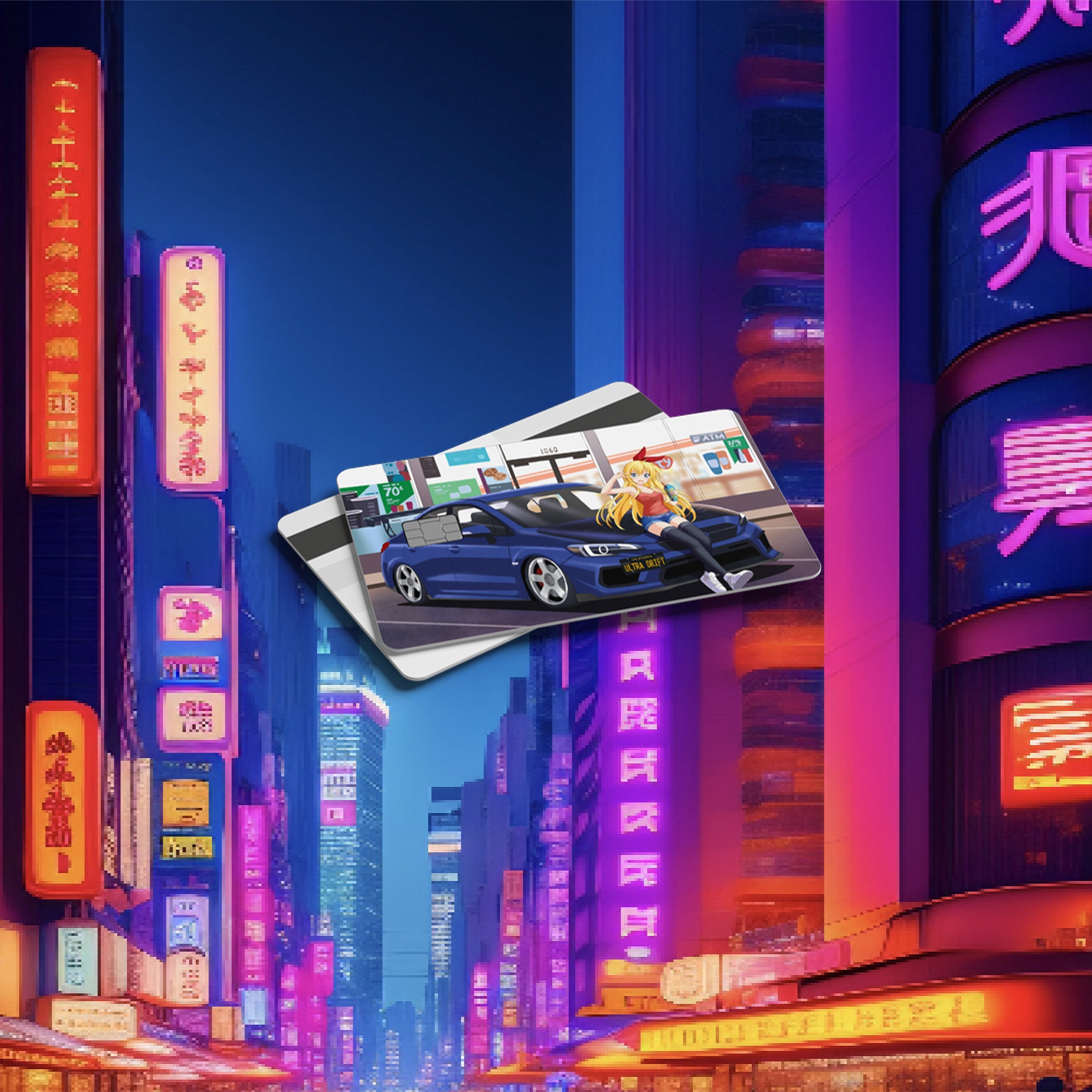 Chitoge Subaru WRX STI Card Skin – Vinyl Labz