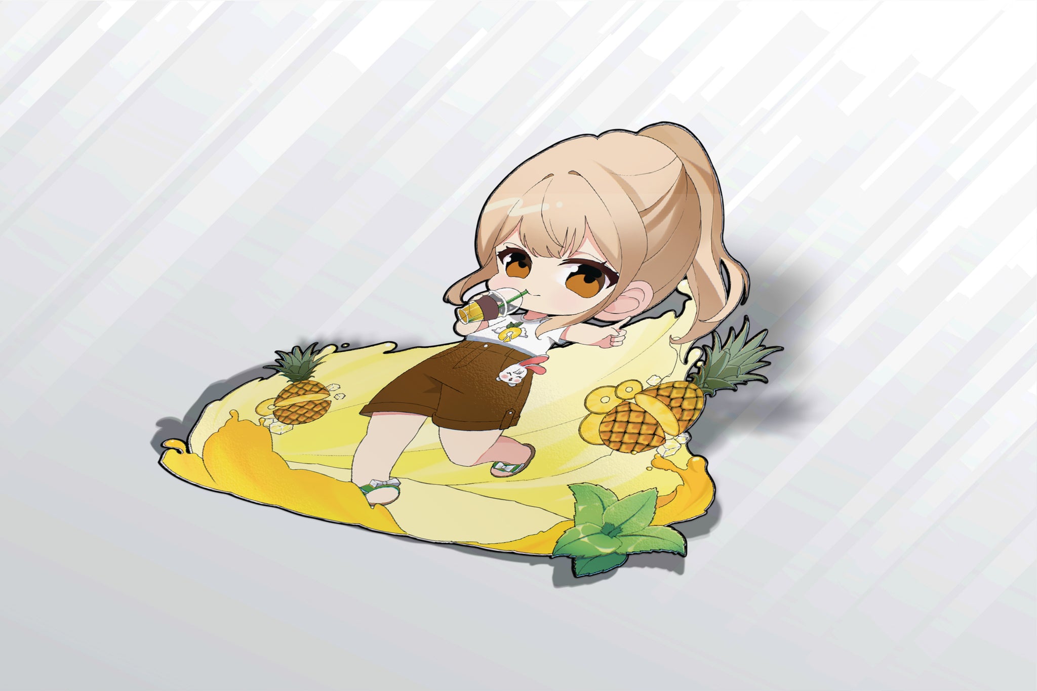 Fruitmand Anime Chibi DS KNY Anime Chibi Muichan Blueberry Fruit