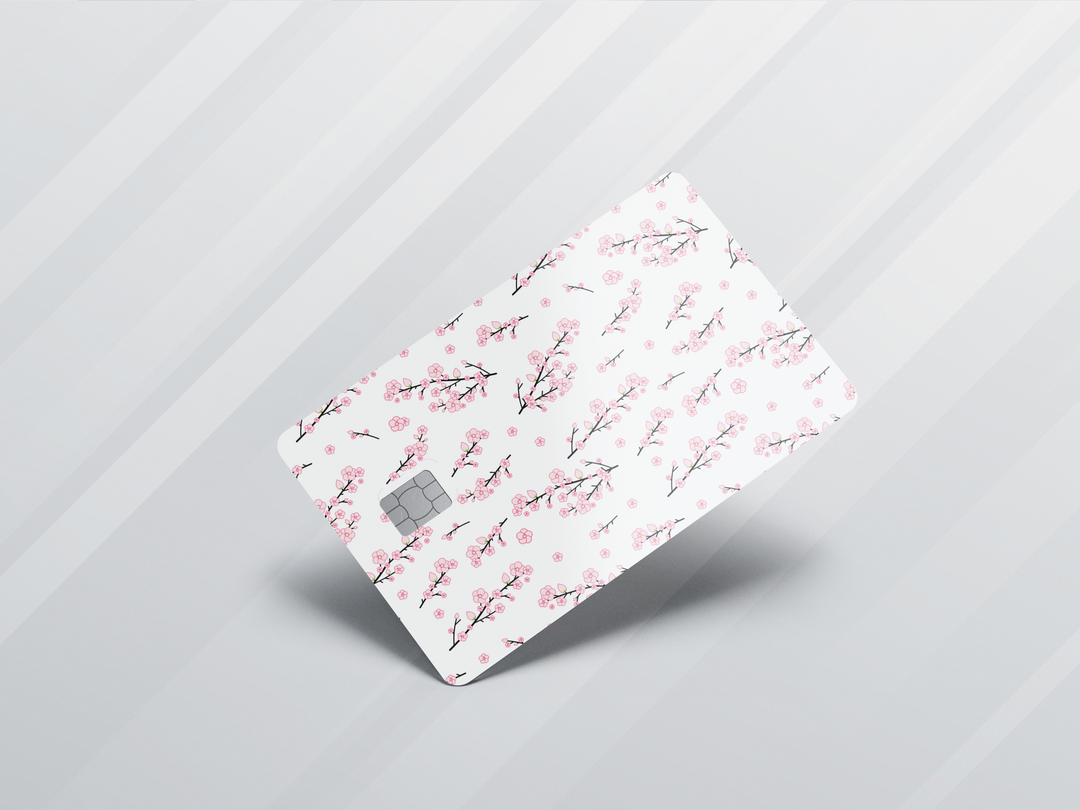Pink Cherry Blossoms Card Skin – Vinyl Labz