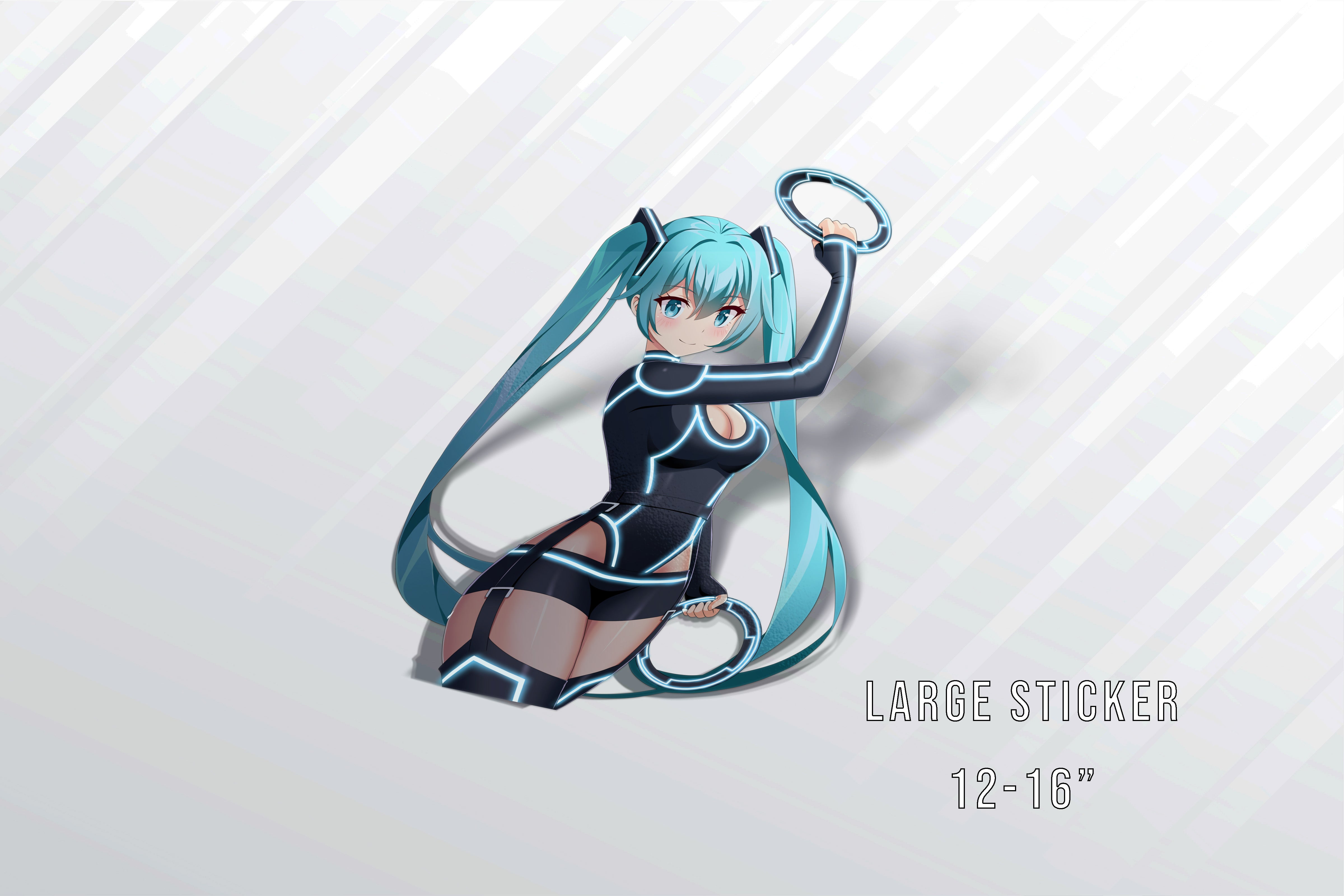 002 Front Waifu Racing Division Large Sticker – Vinyl Labz