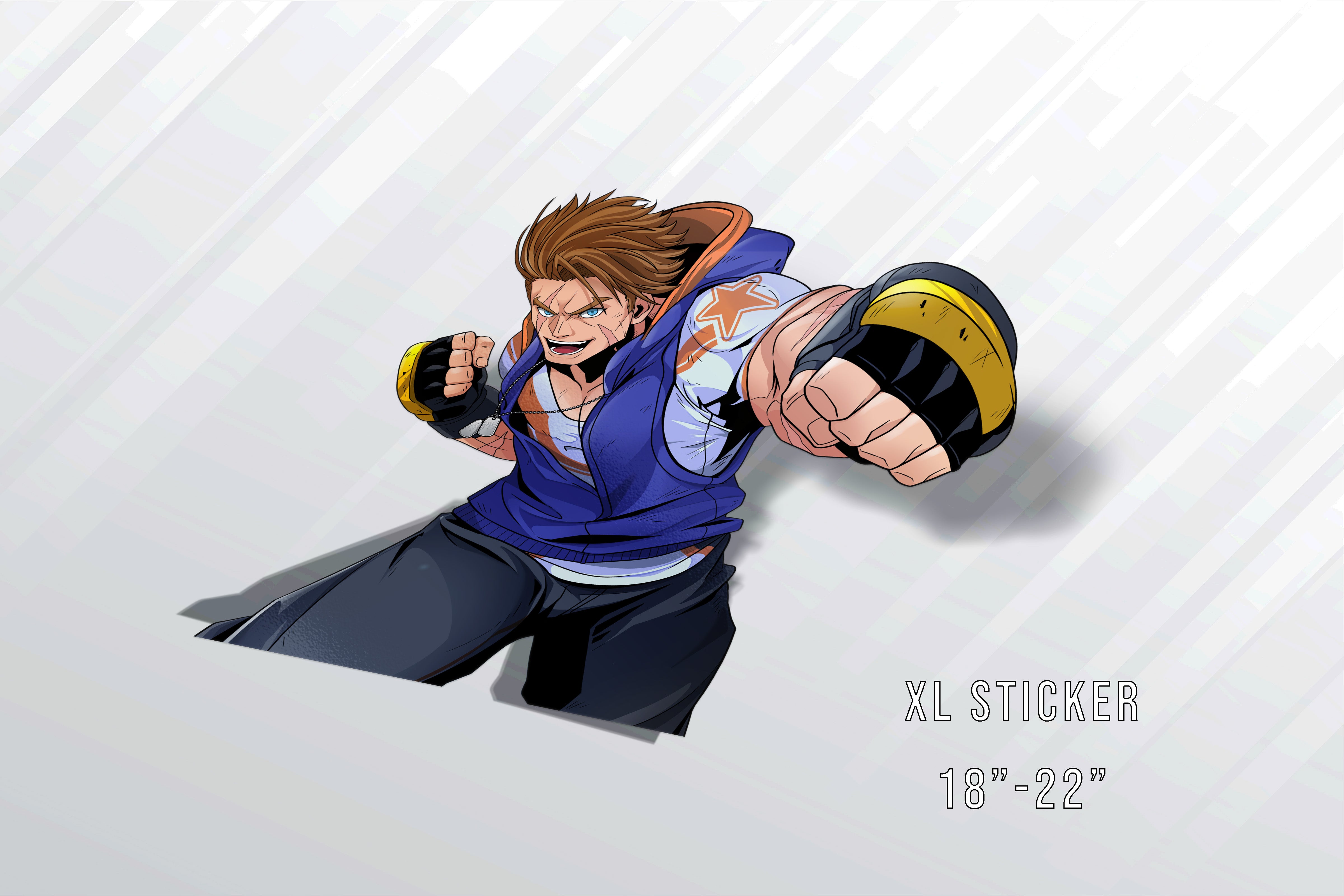 Luke (SF6) XL Sticker – Vinyl Labz