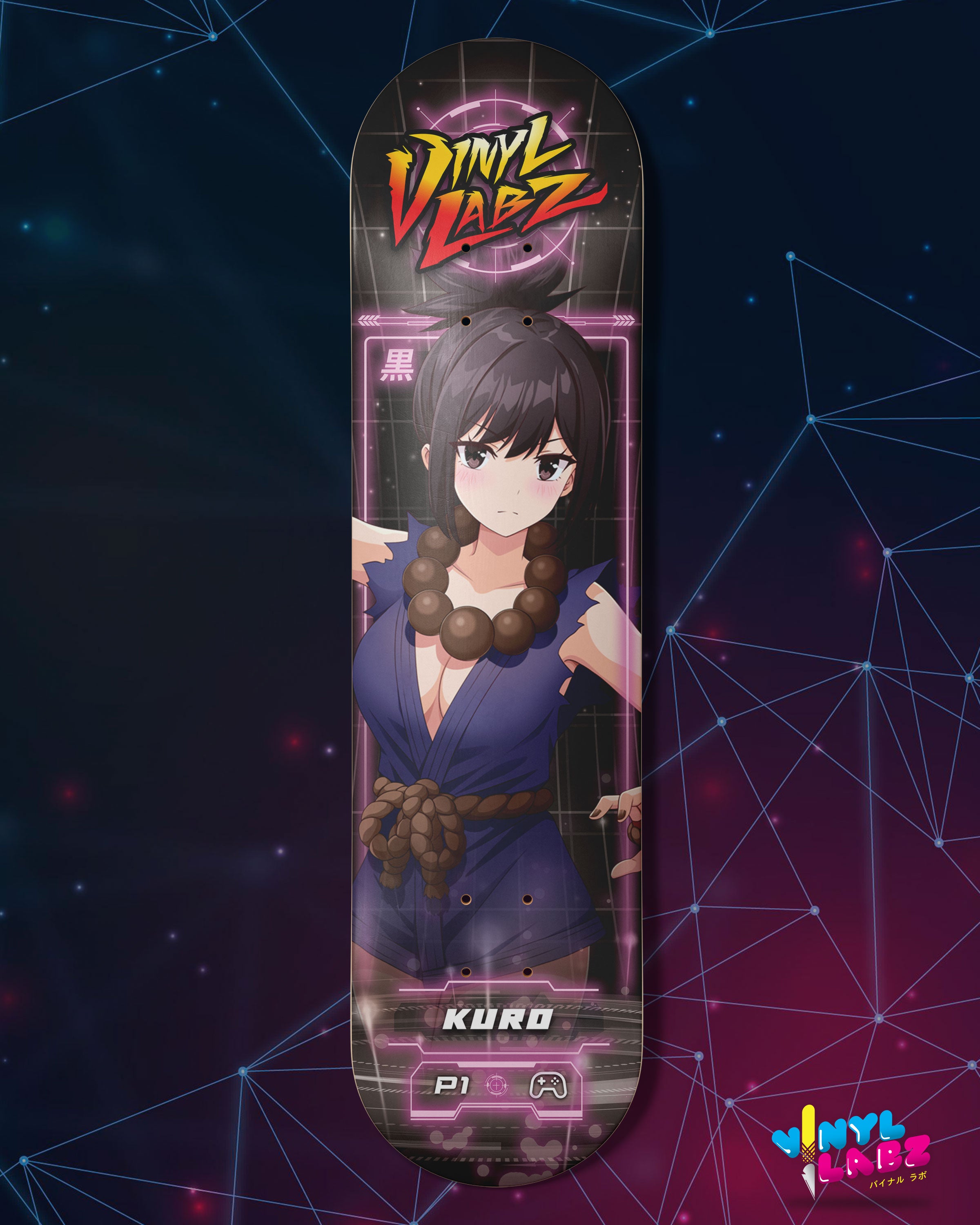 Kuro(Black) Akuma Cosplay - Skate Deck – Vinyl Labz