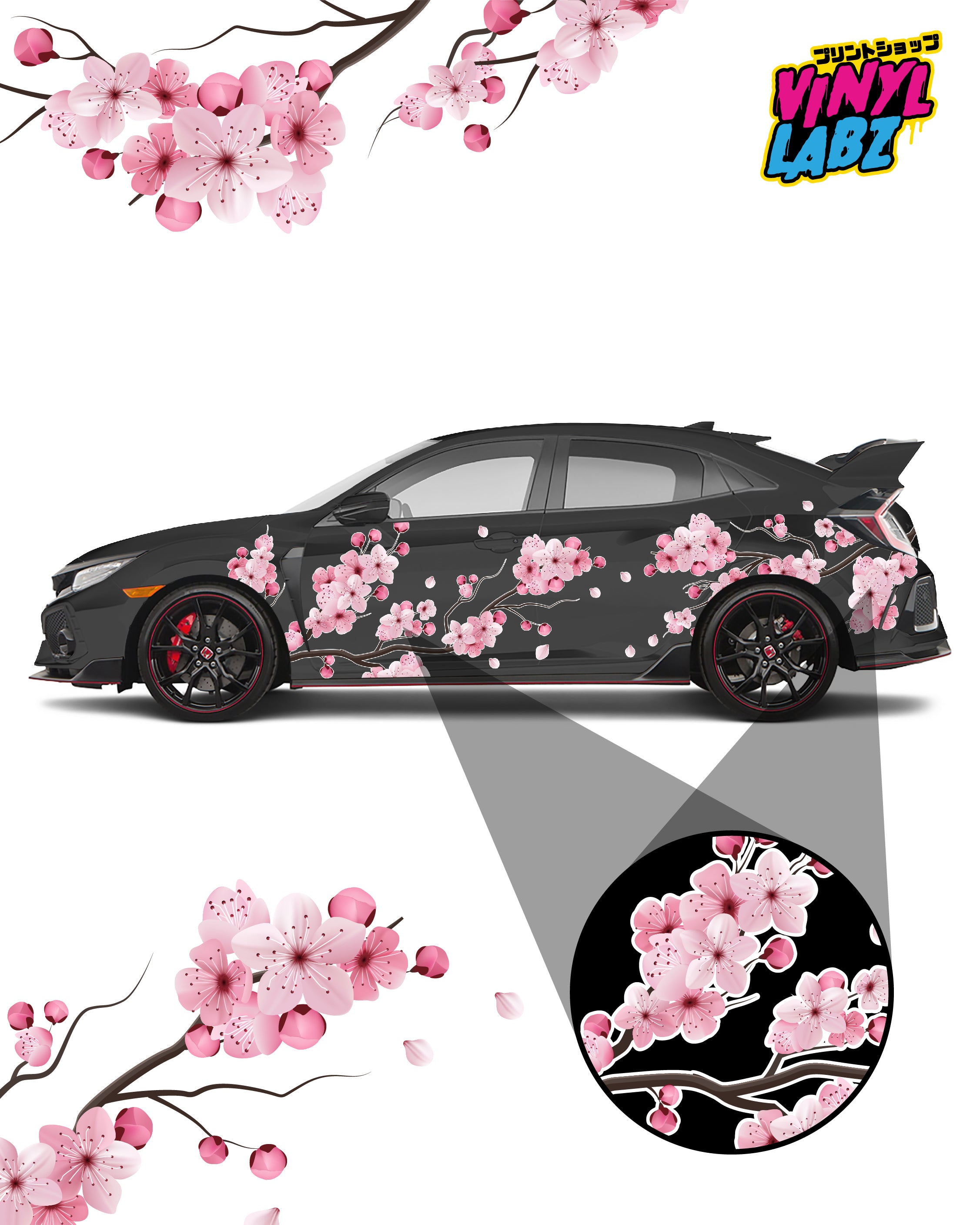 002 Front Waifu Racing Division Large Sticker – Vinyl Labz