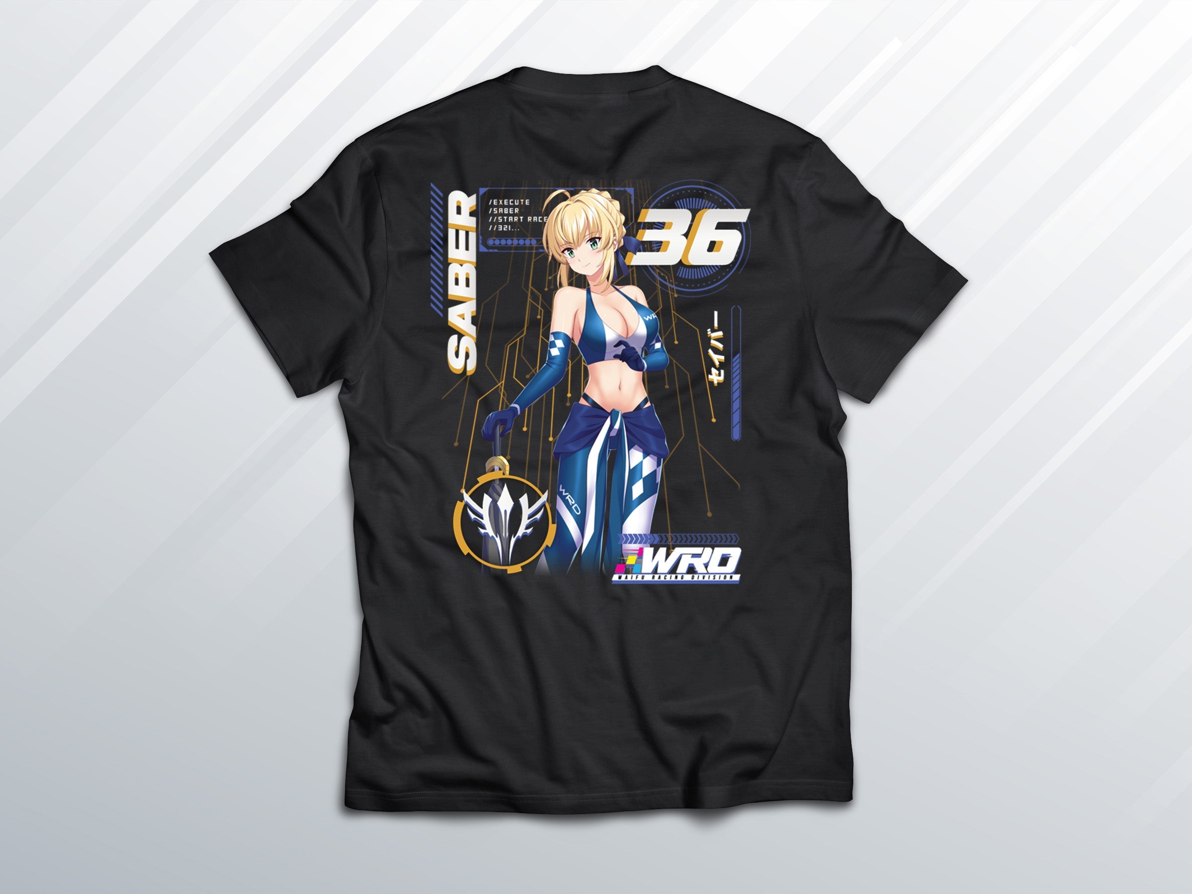 Saber T-shirt (Front & Back) – Vinyl Labz