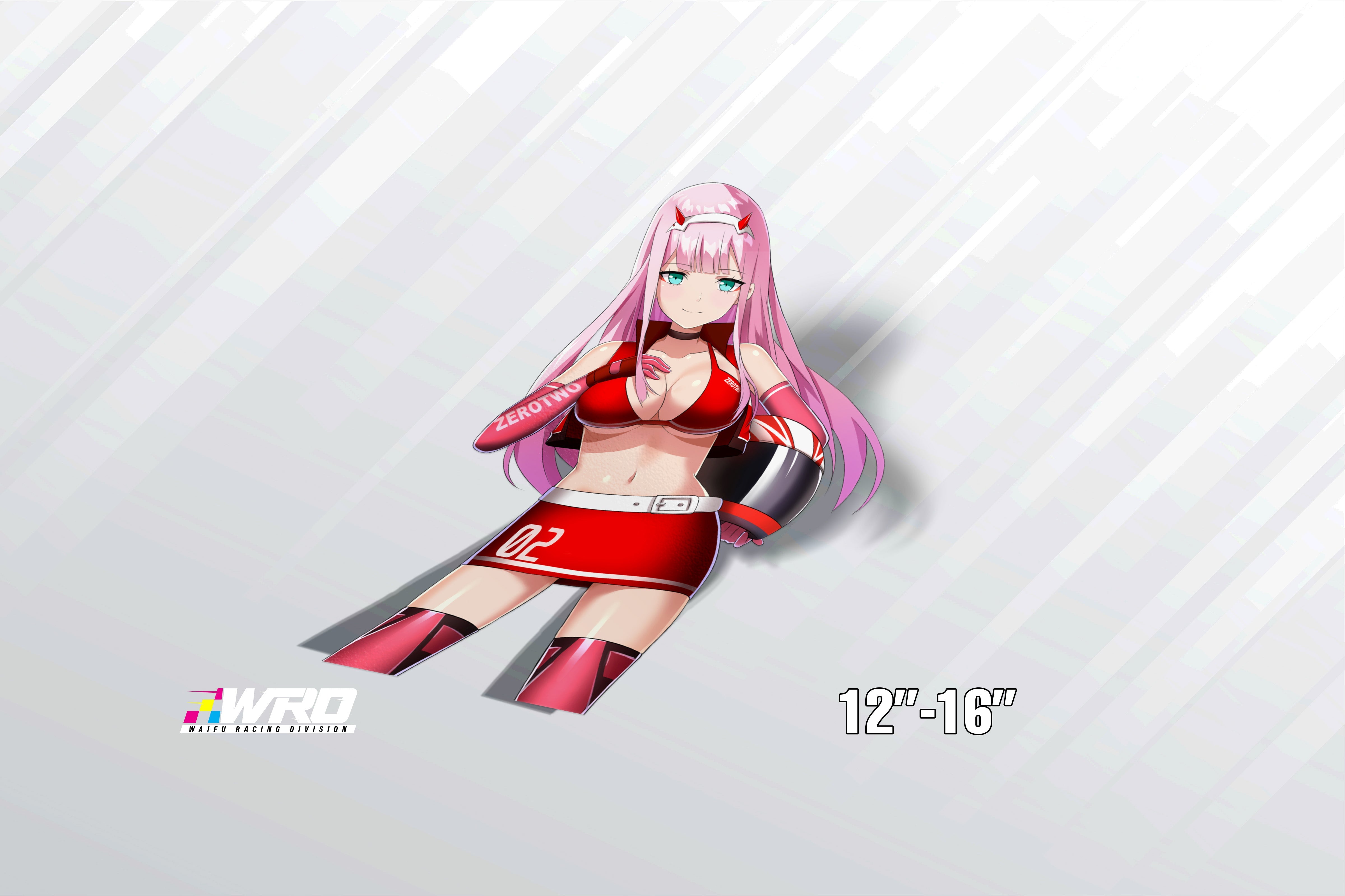 002 Front Waifu Racing Division Large Sticker – Vinyl Labz