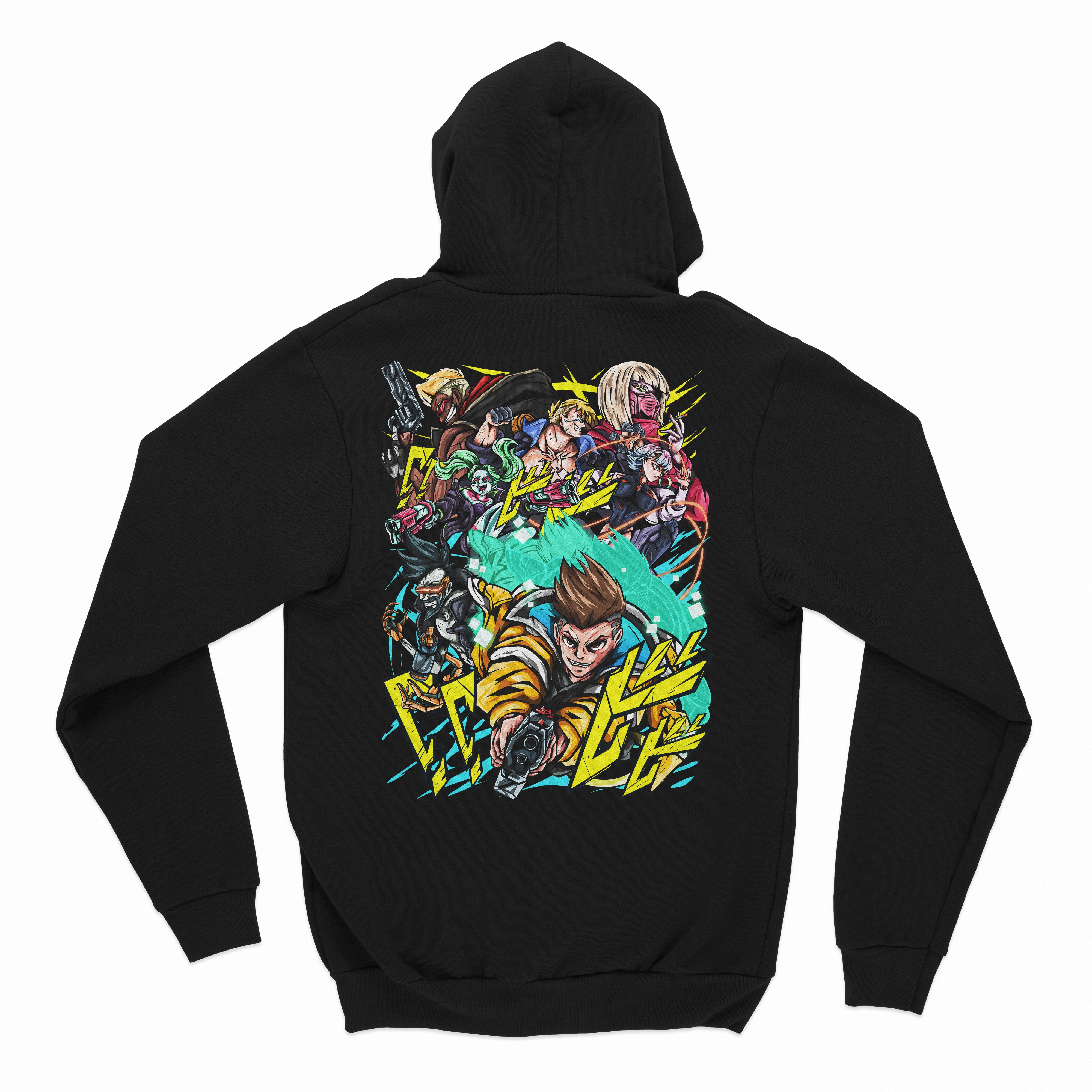 Cyber Punk Edge Runners Black Zip Up Hoodie – Vinyl Labz